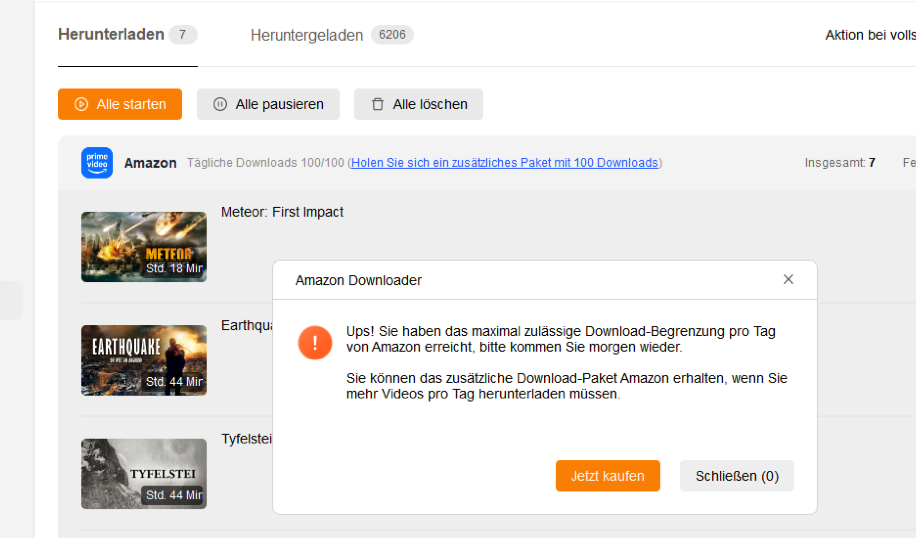 StreamFab 7.0.0.6 (x64) reports maximum downloads on Amazon - DVDFab ...